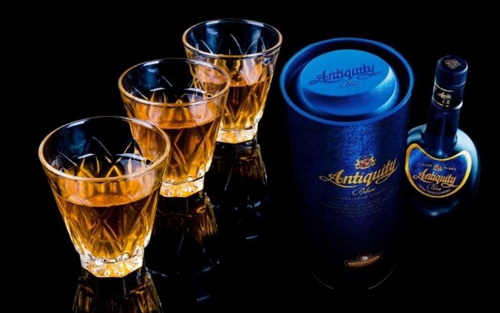 Blue antiquity whisky price in Punjab (Updated) 60ml, 90ml, 180ml ...